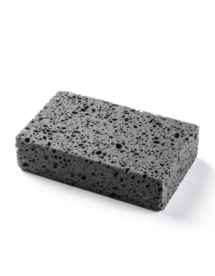 Shine Systems Black Sponge - чёрная крупноячеистая губка для мойки кузова автомобиля 20*12*6см