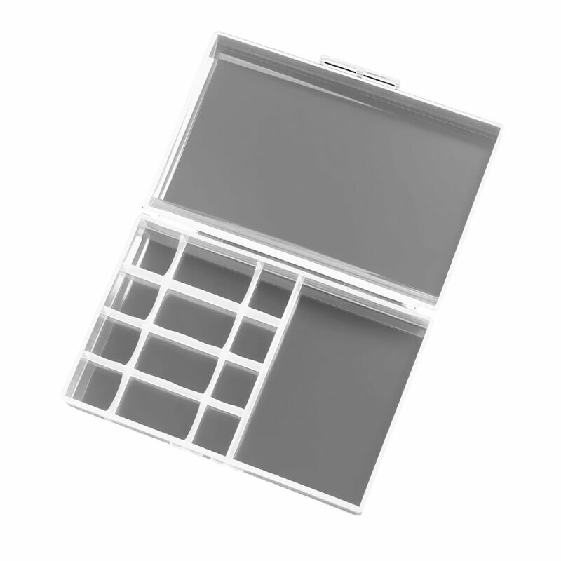 Небольшой Прозрачный Ящик Для Хранения Прозрачный Пластиковый Батарейный Отсек Организация Домашнего Контейнера для Ювелирных Изделий Винтов Мелких Аксессуаров