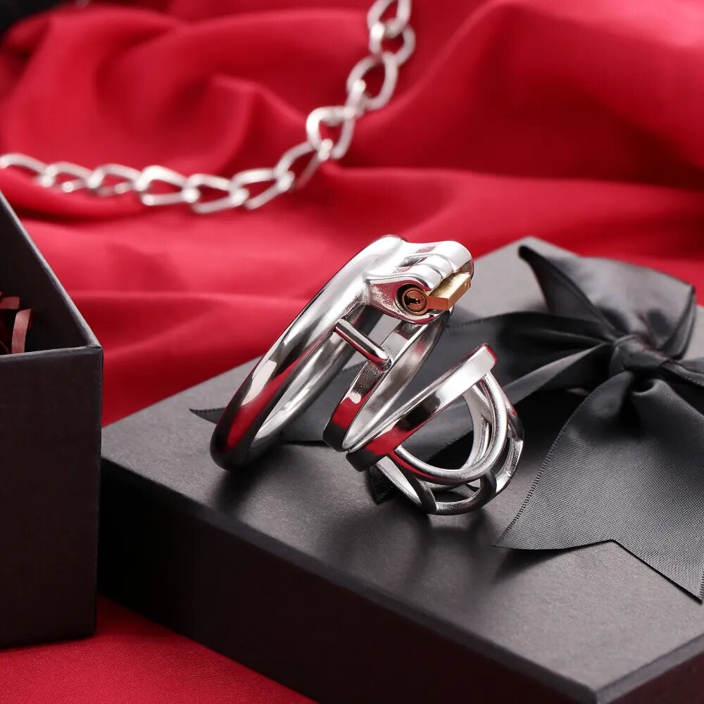 Металлическое устройство целомудрия из нержавеющей стали, FRRK, клетка для мужского члена, кольца для пениса БДСМ