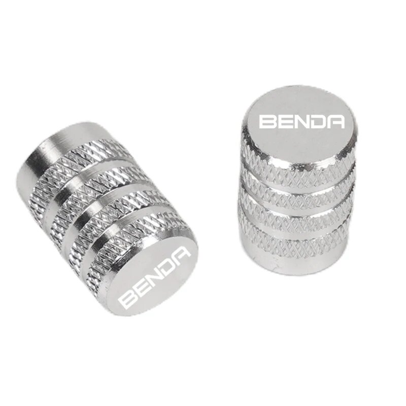 Колпачки вентилей шин Benda, серебряные, 2 шт.