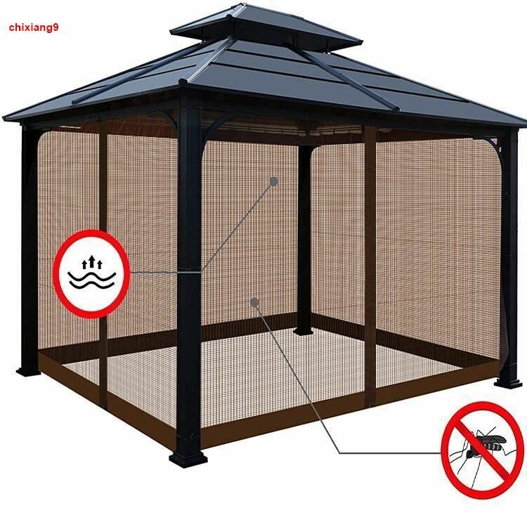 Тент садовый, туристический с москитной сеткой, тент/ беседка садовая для дачи/улицы,300*360*230cm