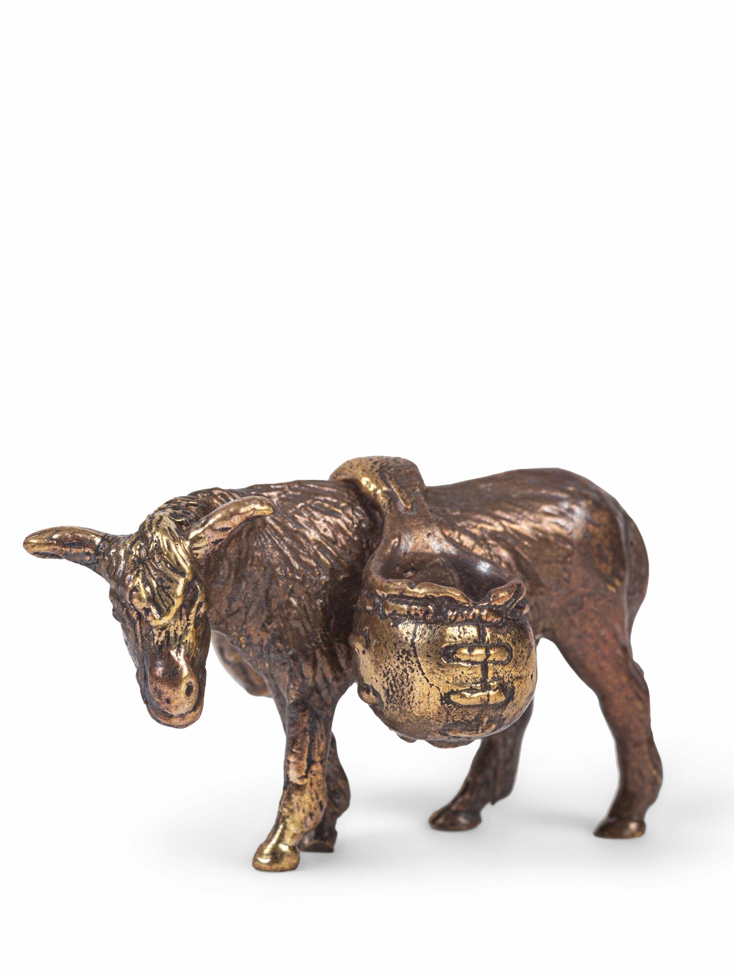 Ослик с корзинами декоративная статуэтка для интерьера дома