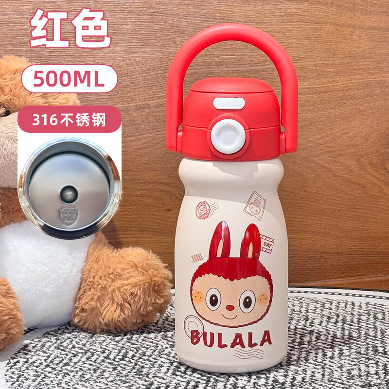 Новый красивый горшок для переноски с героями мультфильмов Bulala, милый портативный стакан для воды для детского сада, термос из нержавеющей стали 316