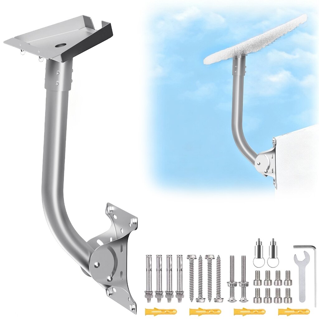 Устойчивая к коррозии опорная стойка настенного кронштейна для спутниковых антенн Gen 3/V4 с регулировкой на 180° и 360 градусов