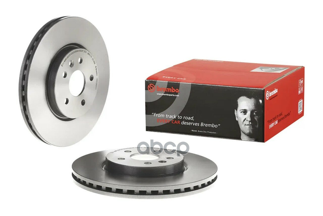 ( 09. D392.11 ) Тормозной диск OPEL ASTRA K Front 16 диски Brembo арт. 09D39211