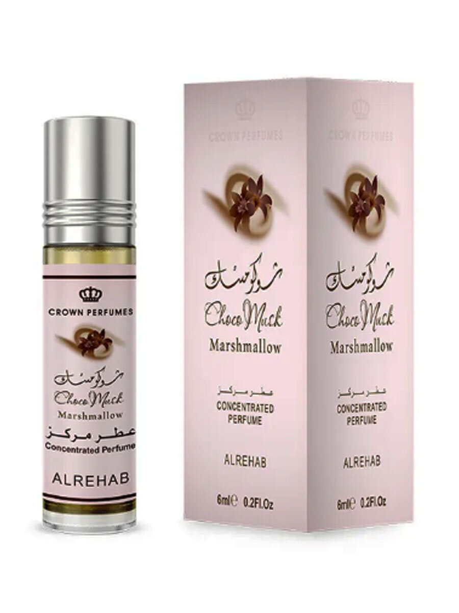 Духи масляные для женщин Crown Perfumes Choco Musk Marshmallow, 6 мл