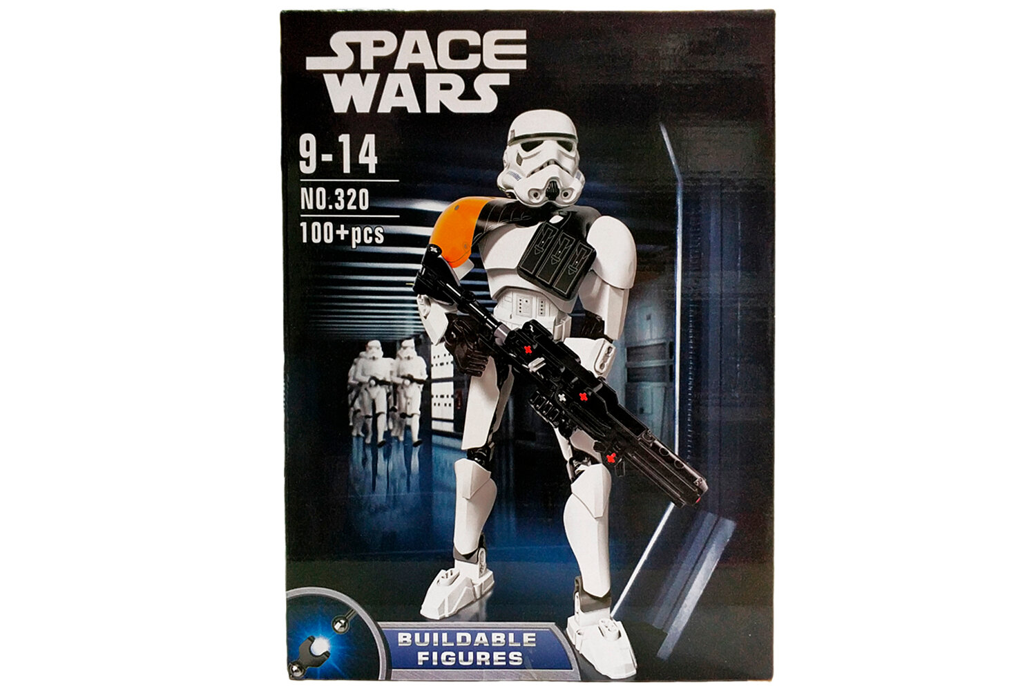Конструктор Звездные войны Командир штурмовиков 320 KSZ SPACE WARS, высота 24,5 см, 100 деталей
