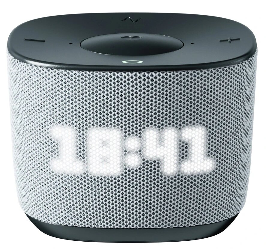 Умная колонка SBER SberBoom Home 8W, Салют, серый, c часами (SBDV-00171G)