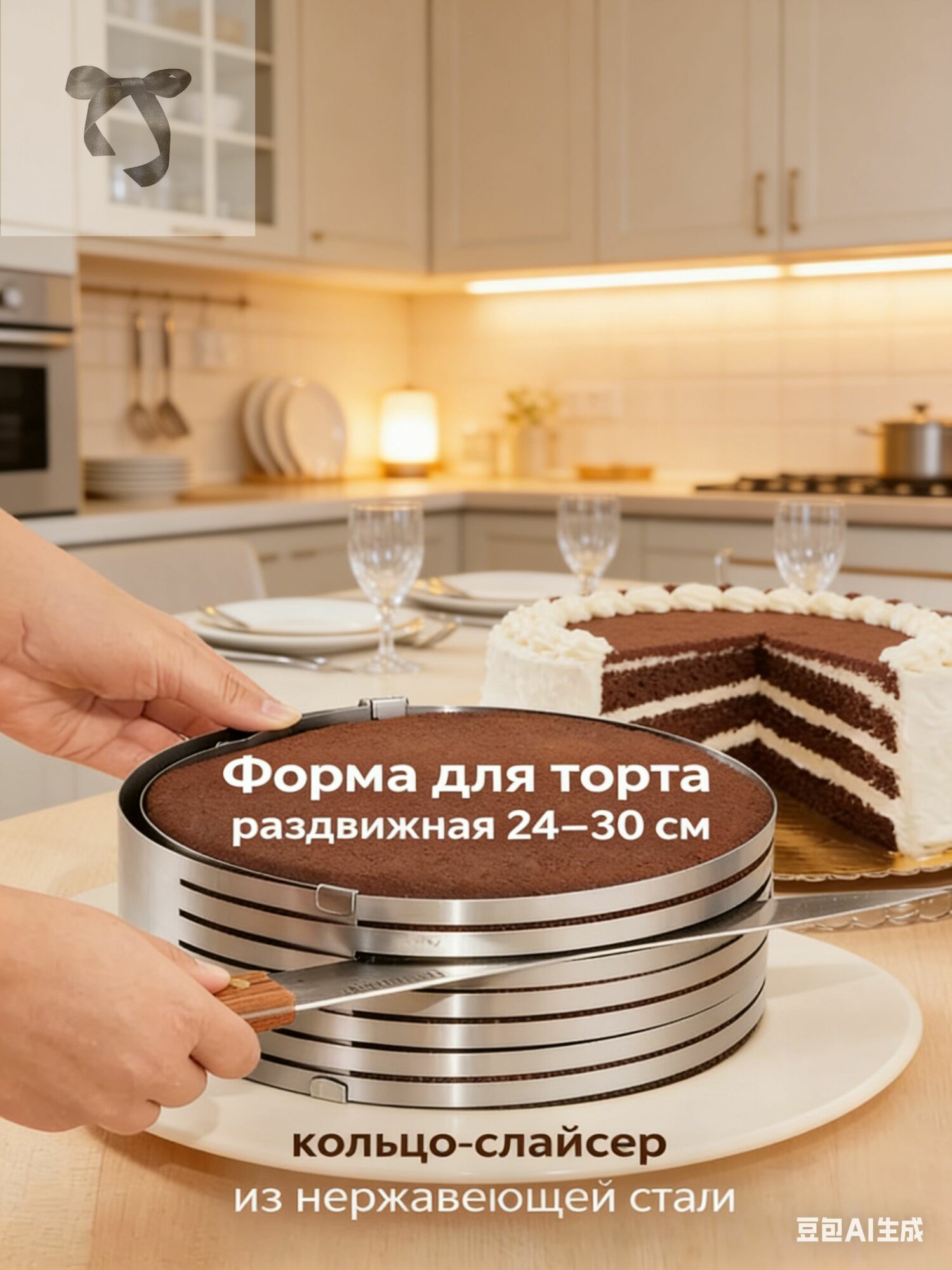 Форма для выпечки, Круглая, 30 см x 30 см, 1 шт