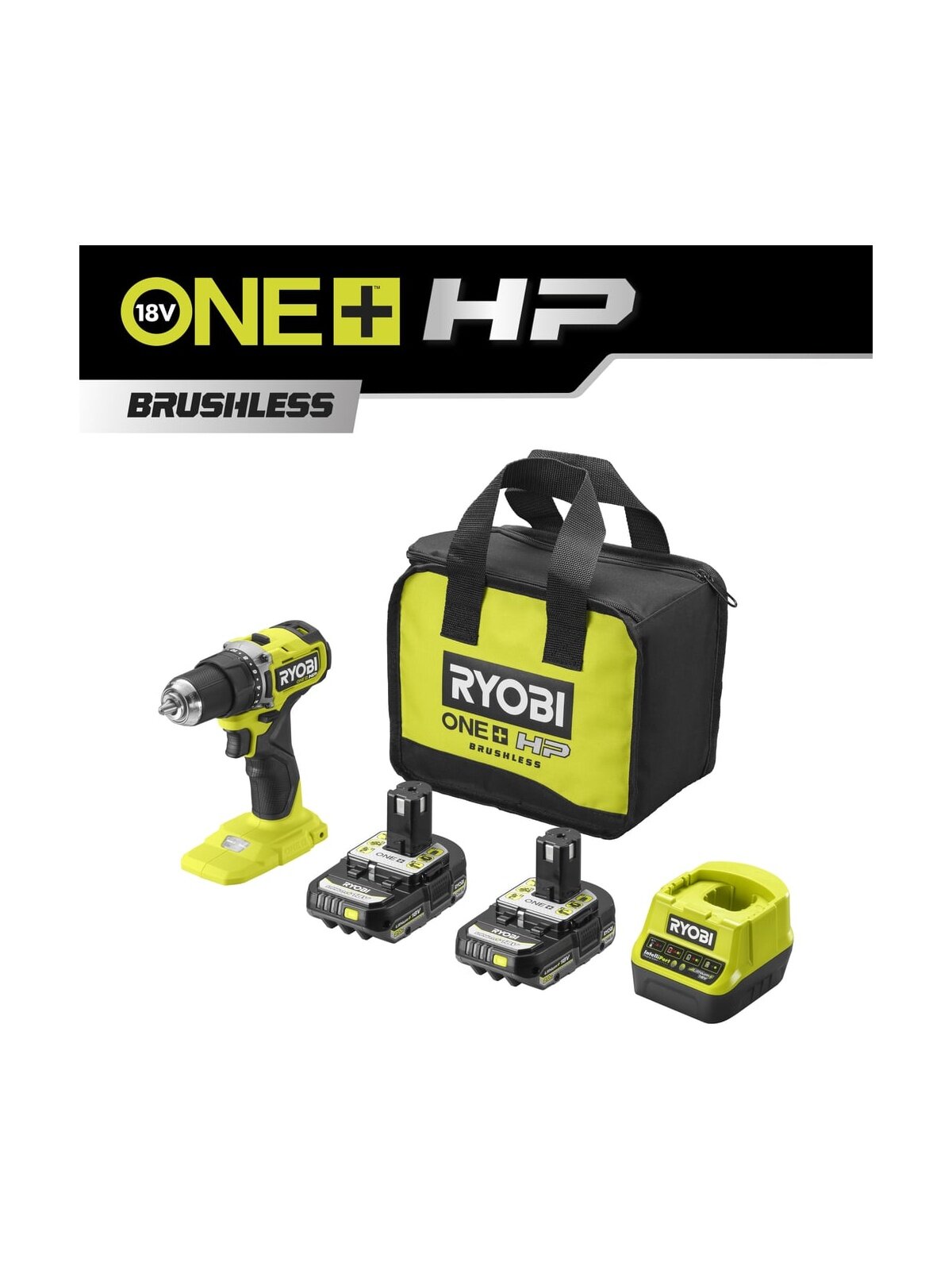Бесщеточная дрель-шуруповерт Ryobi ONE+ HP RDD18C-220S 5133004980