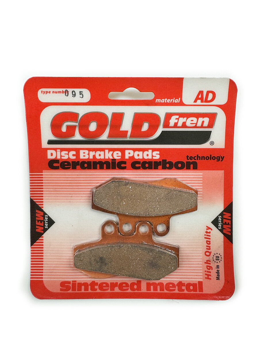 Колодки тормозные GOLDfren 095 AD кросс TRW MCB525, MCB629, SBS 652, EBC FA 167, Ferodo FDB 706 оригинал