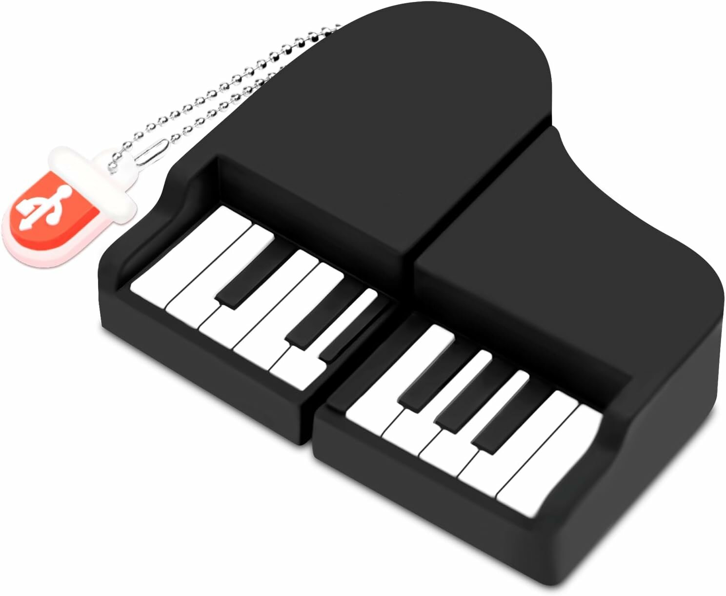 512 ГБ USB-накопитель Милая флешка в форме пианино Новинка USB-накопитель Pendrive Флешка Подарок для внешнего хранения данных, черный