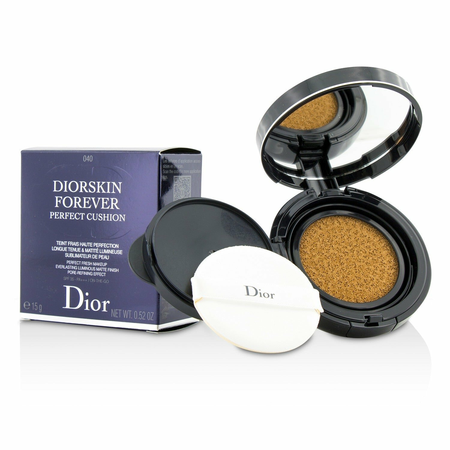 Кушон тональный Dior Diorskin Perfect Forever 040, для всех типов кожи, матовый