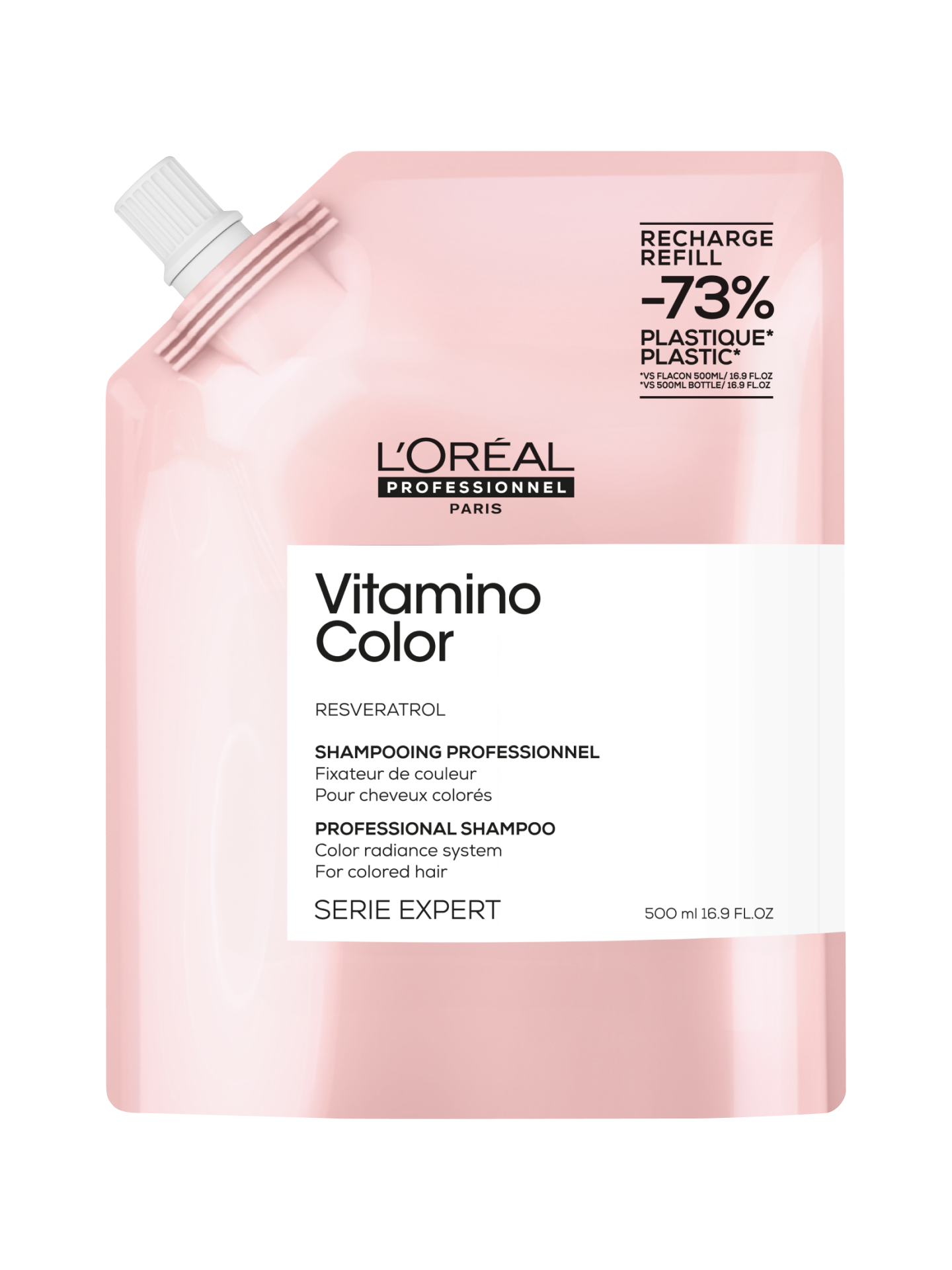 Профессиональный шампунь Vitamino Color для окрашенных волос, сменный блок, 500мл