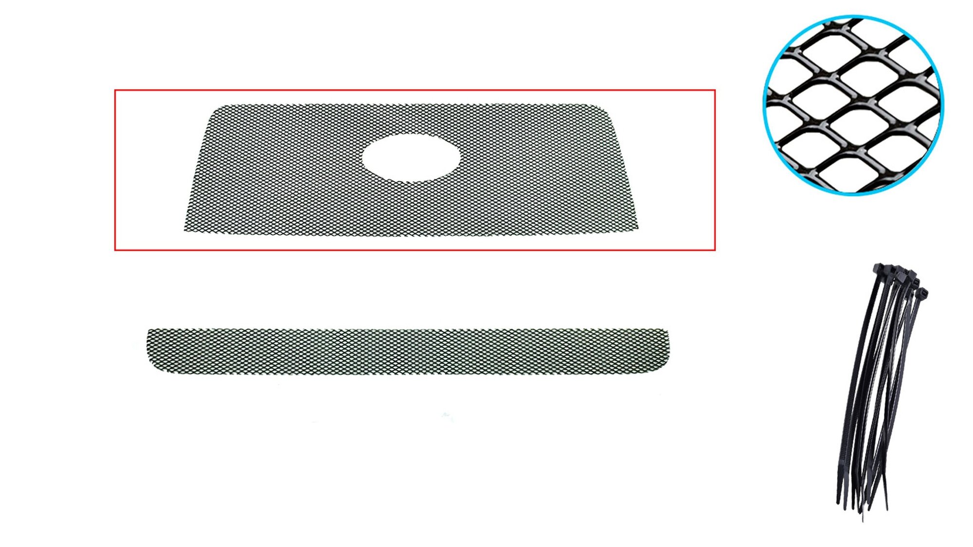 Защитная сетка радиатора для SUBARU FORESTER 2005-2008 (II рестайлинг), верх, 1шт