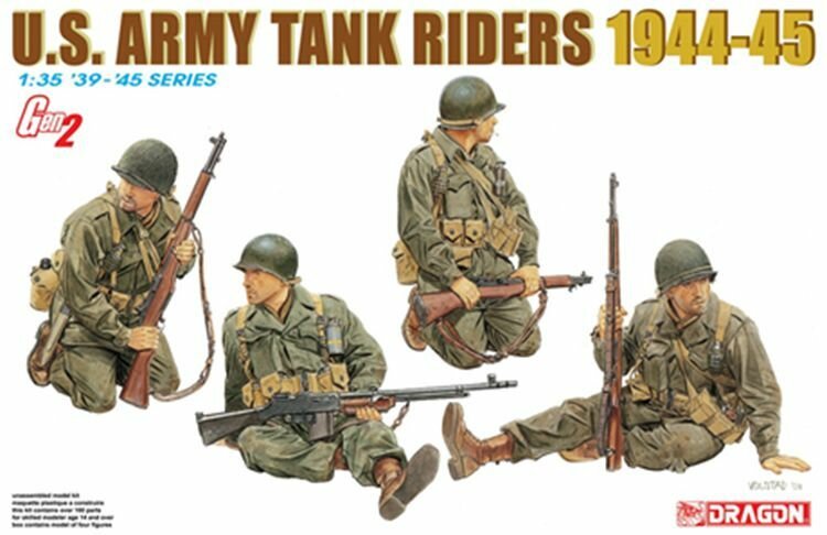 Dragon 6378 1/35 Танковый всадник Армии США 1944 - 45 (4) Модельный комплект