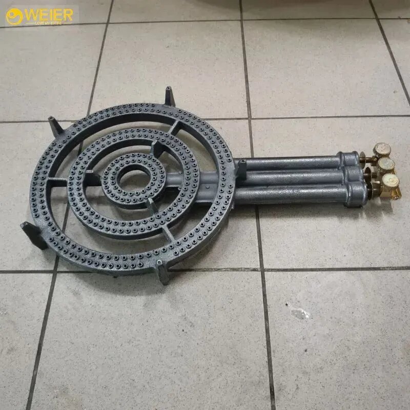 Газовая горелка 36 кВт для казана и wok №51, 3 кольца