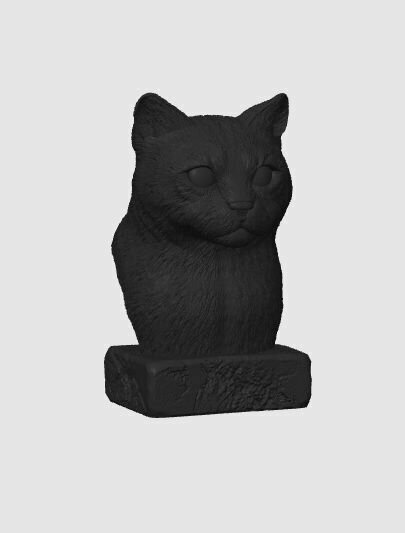 Эксклюзив! Бюст Бенгальской Кошки (10см, черный) - Милый друг, подарок, талисман