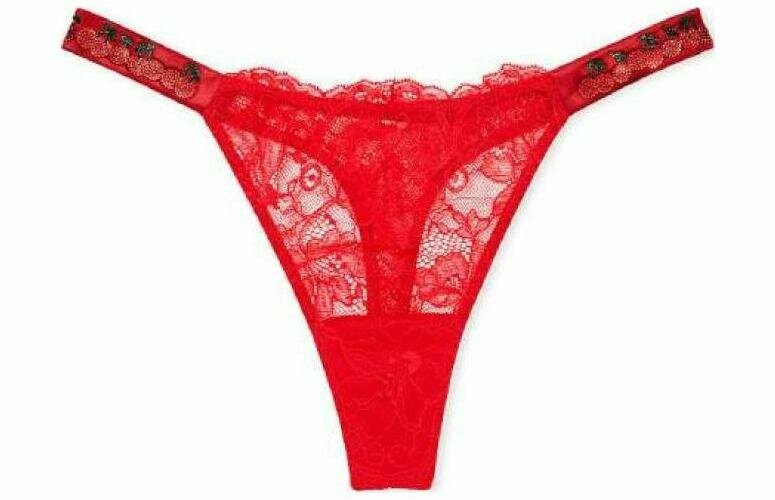 Трусы-стринги женские Victoria's Secret 1 шт, красные, S EU