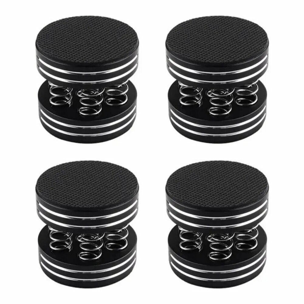 4 Шт. Виброизолирующие Шипы Из Алюминиевого Сплава С Демпфирующими Пружинными Прокладками Для Аудиотехники HiFi-класса: CD-проигрывателей, Усилителей, Акустических Систем, Проигрывателей Винила