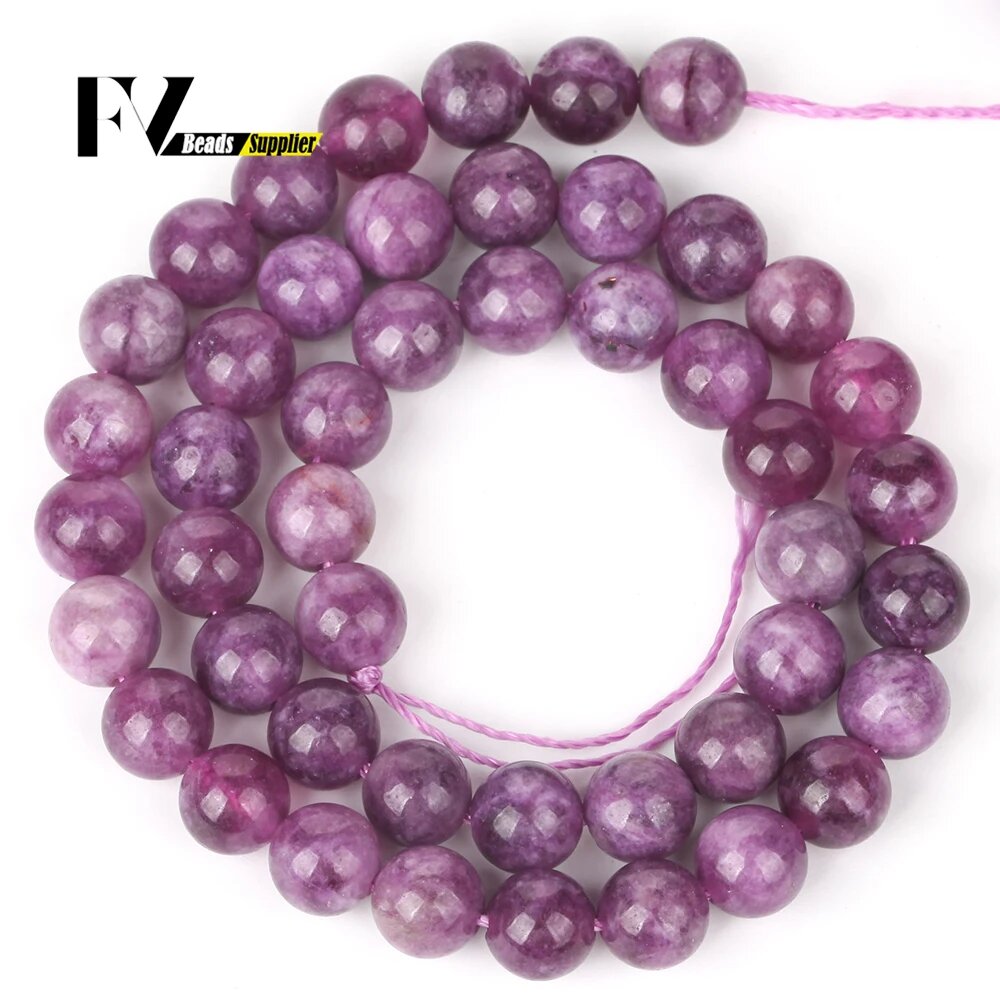 Бусины из лепидолита fascinante viento 6/8/10 мм 8mm About44pcs