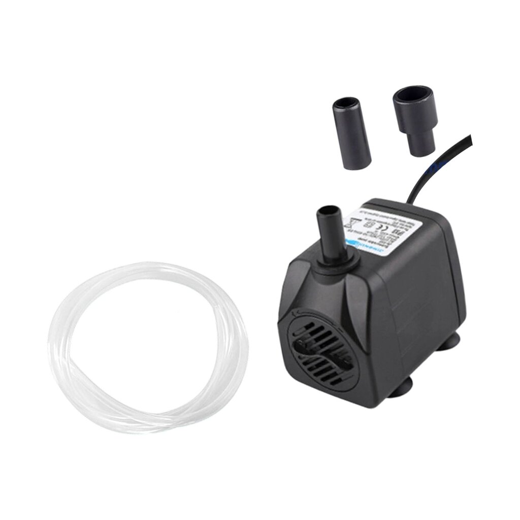 Мини-водяной насос для аквариума с рыбками, фонтанный насос-8 Вт [с трубкой длиной 1 метр]