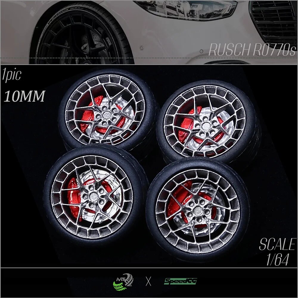 Колеса SpeedCG 1/64 пластик 10 мм 059C Grey