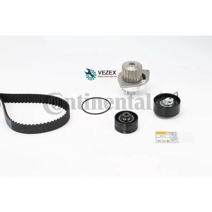 CONTINENTAL CT1065WP2 Ремень ГРМ зубчатый с водяным насосом и роликами, комплект