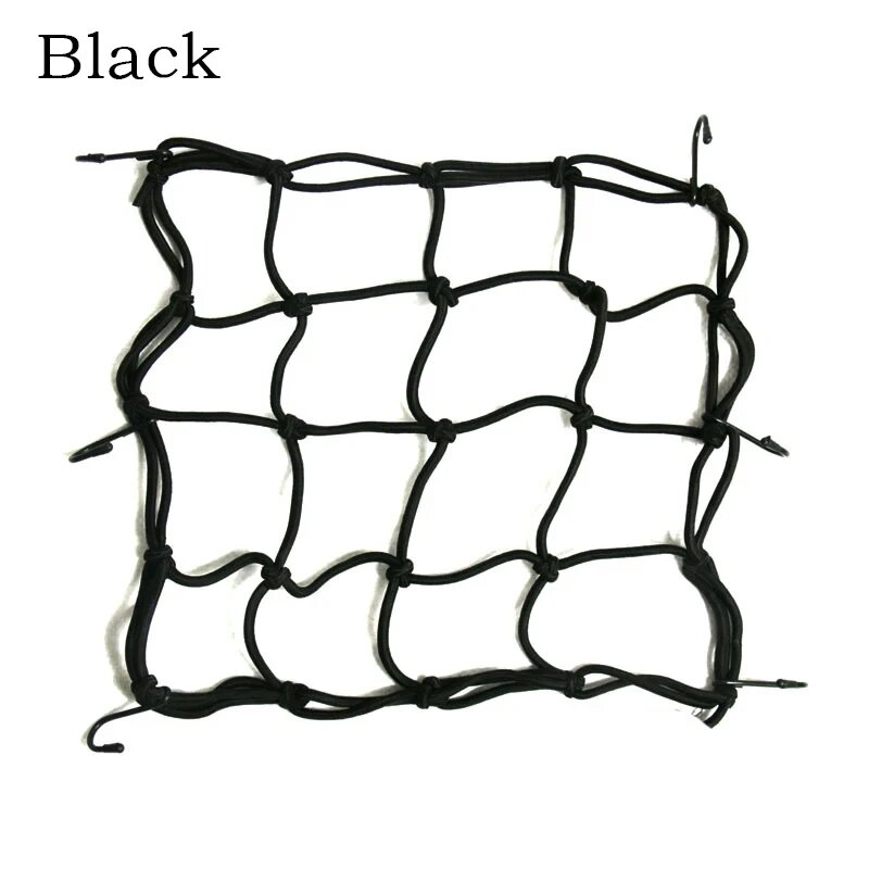 Черная эластичная сетка для багажа мотоцикла