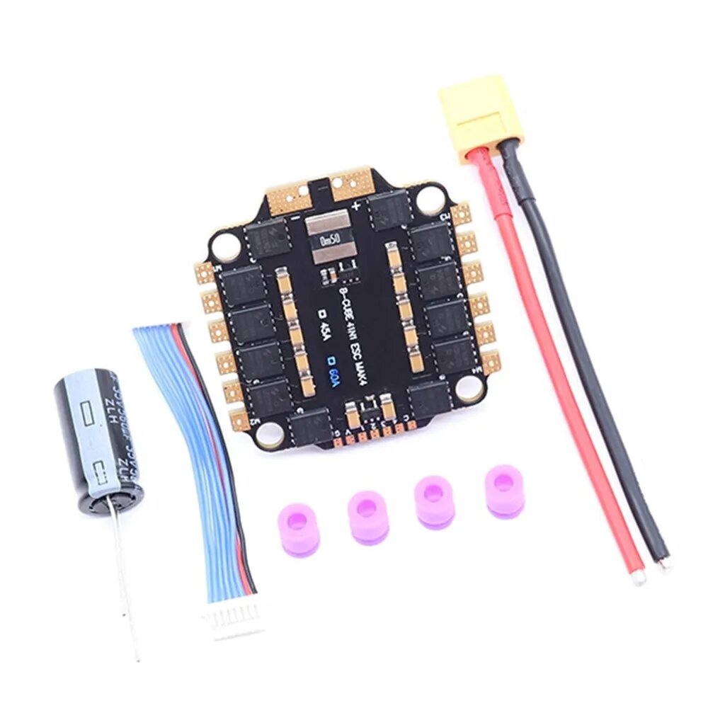 Плата ESC 4INI 60A с поддержкой бесщеточного двигателя 3-6S
