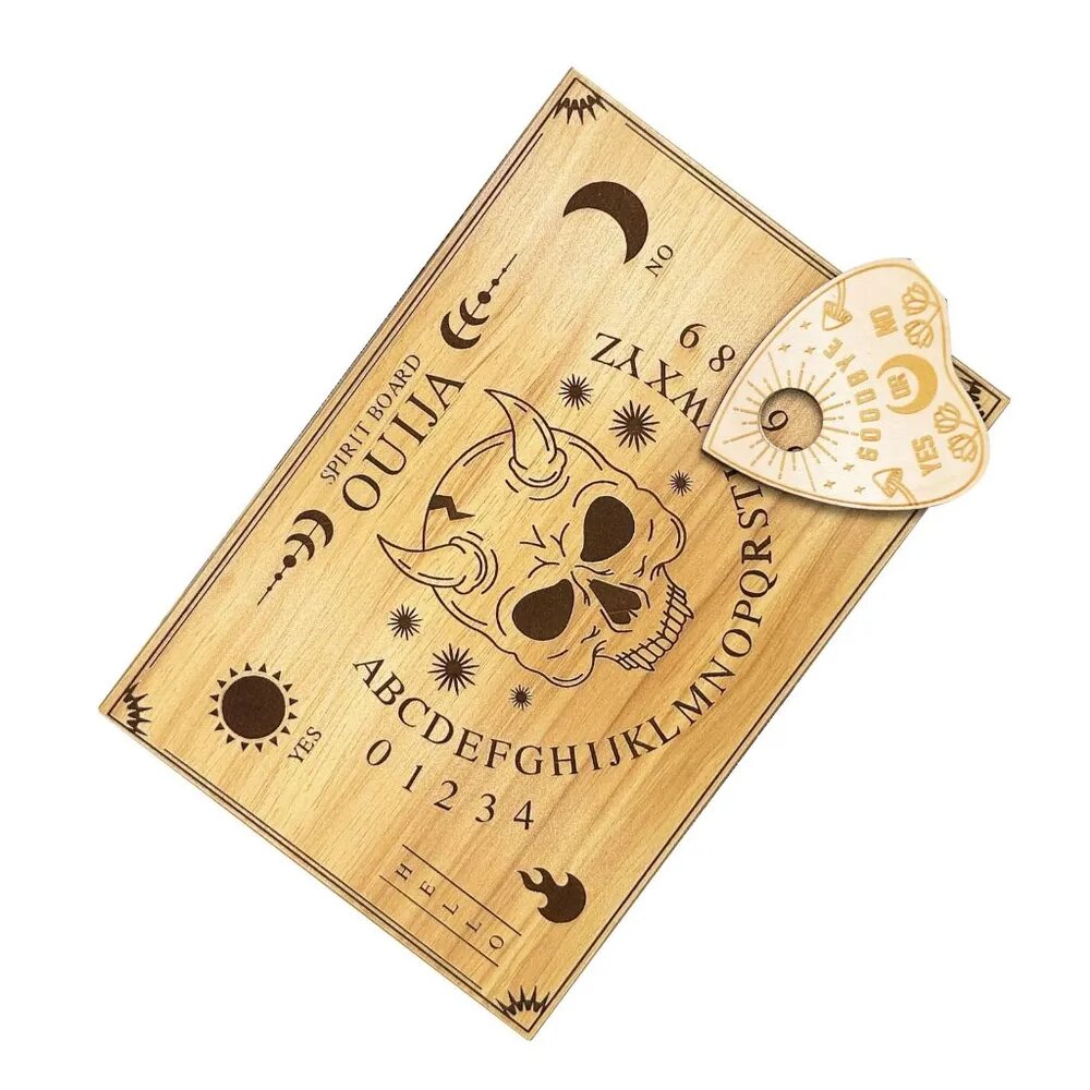 Доска для спиритических сеансов с планшетом, - дьявол