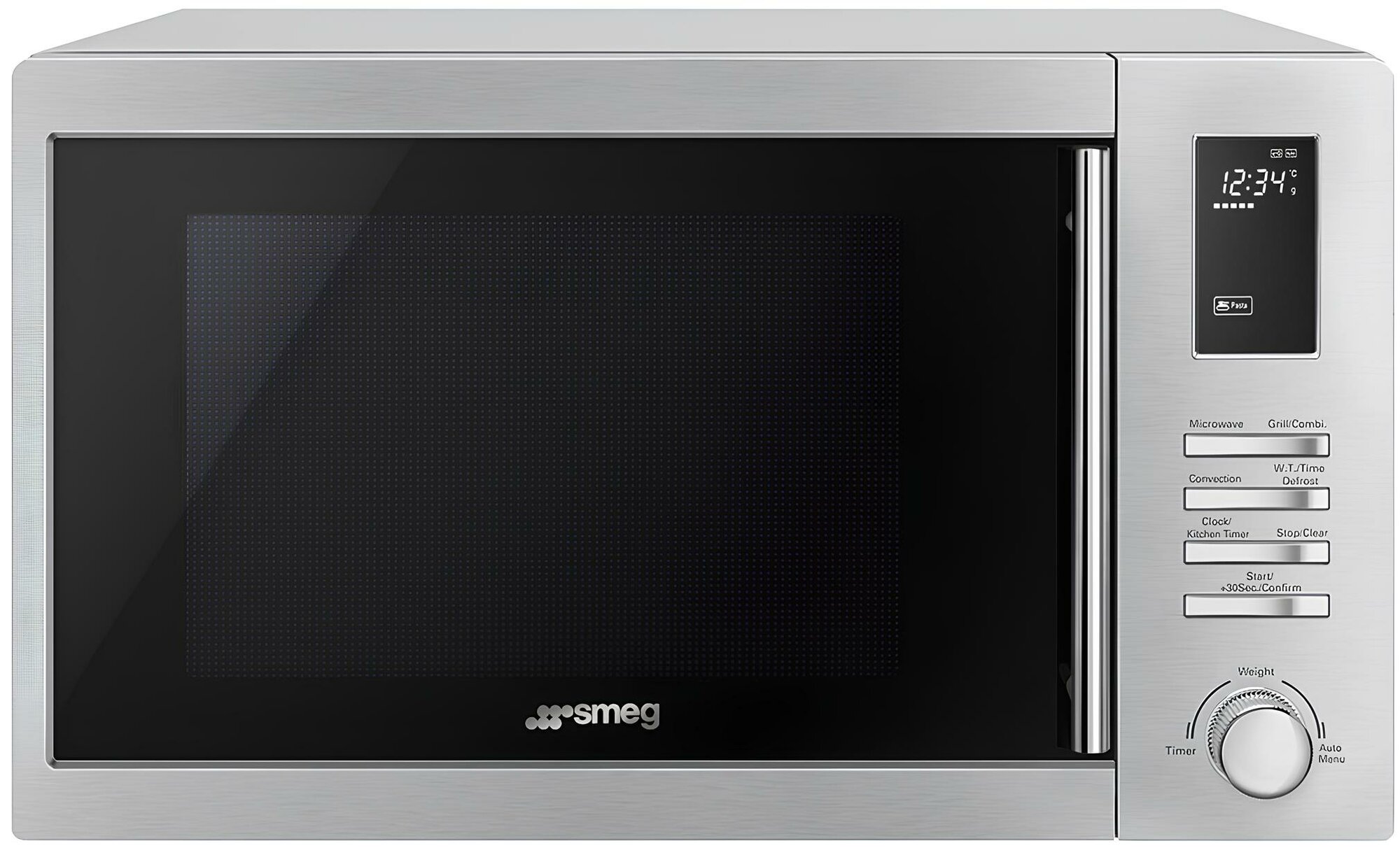 Отдельностоящая микроволновая печь Smeg MOE25X, 5 функций, объем 25 литров