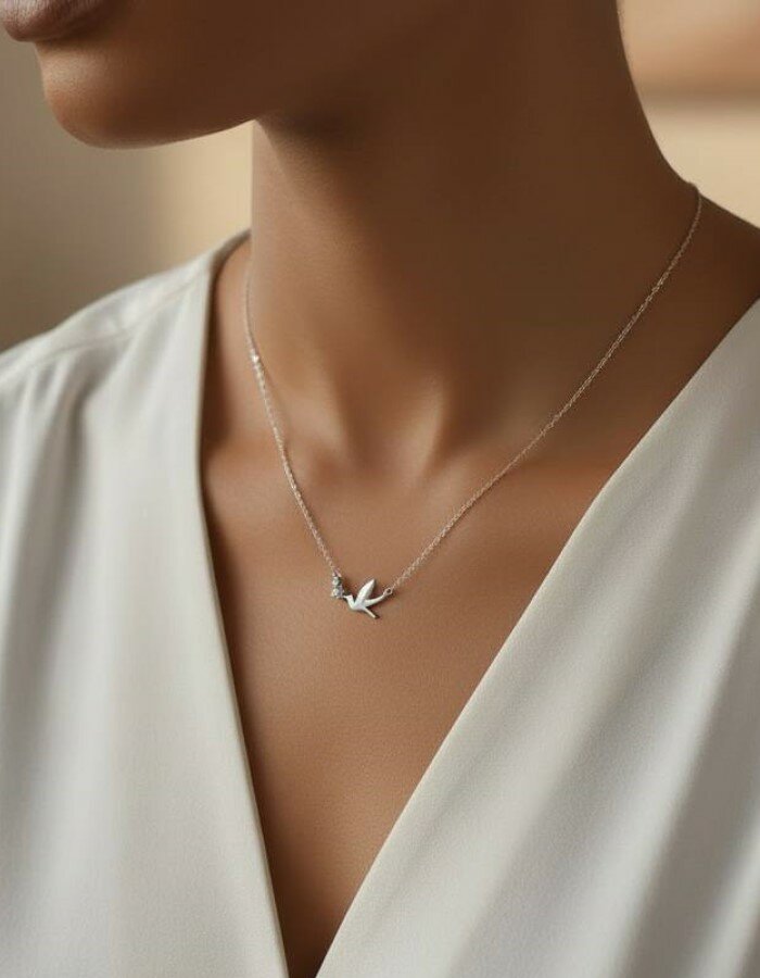 Колье, циркон