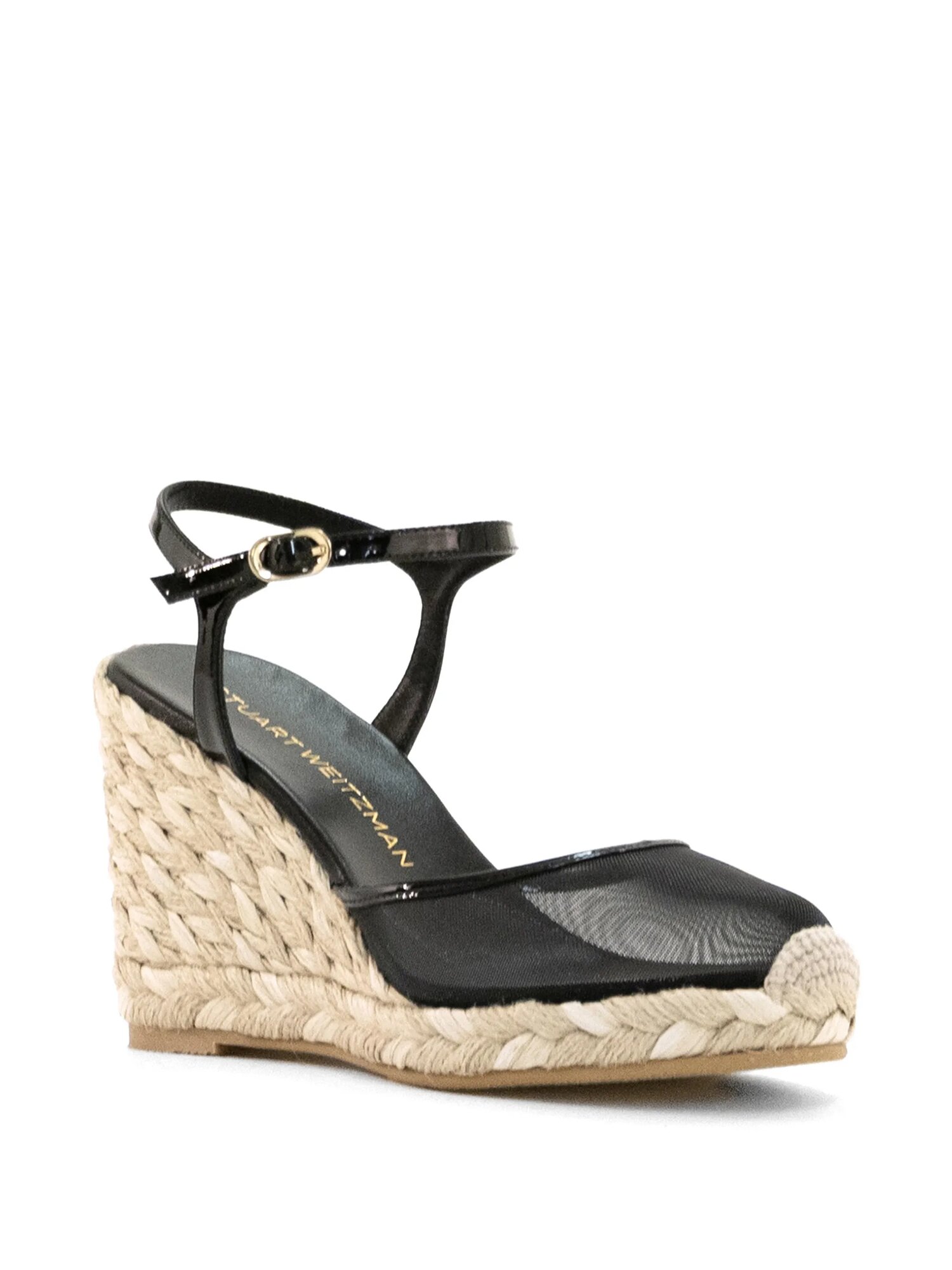 Эспадрильи Stuart Weitzman Ankle strap espadrilles, размер 37.5, black/black — фото 1