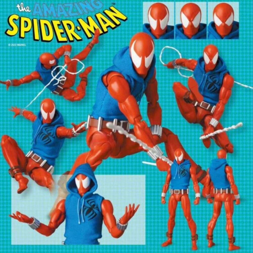 CT MAFEX 186 Алый Человек-Паук: Костюм Из Двойной Ткани
