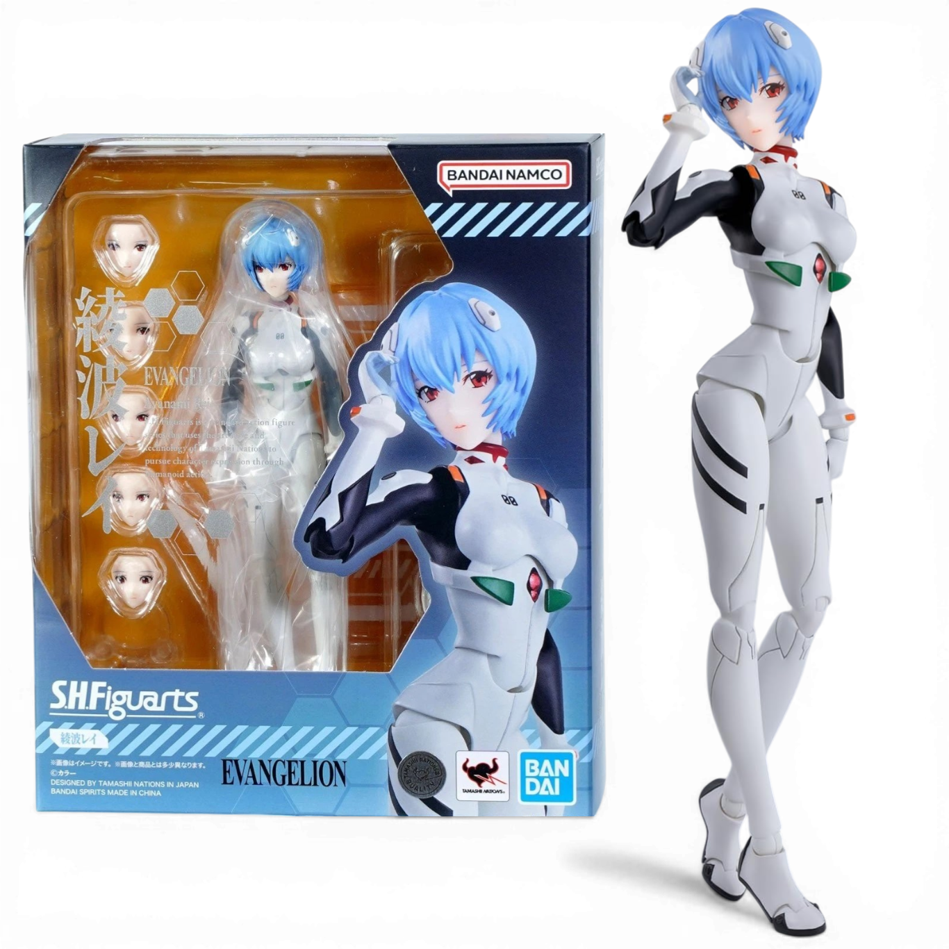 Фигурка Рей Аянами "Евангелион" от Bandai SH Figuarts коллекционная оригинал