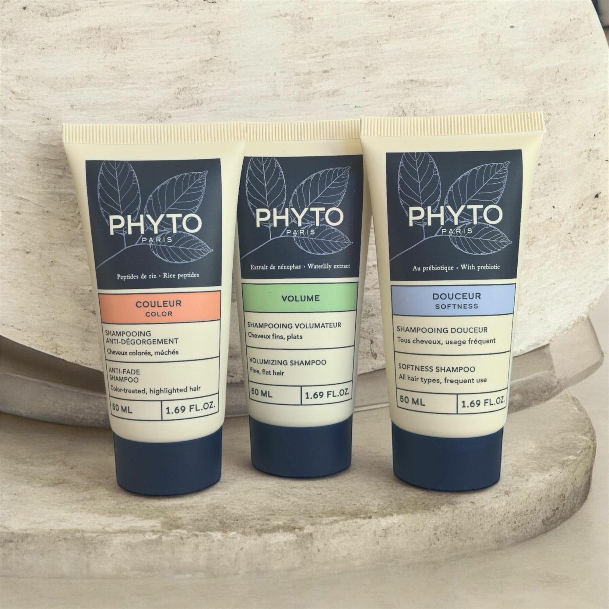 Фито набор "Трио шампуней для волос", 3х50 мл / PHYTO Set Shampoo