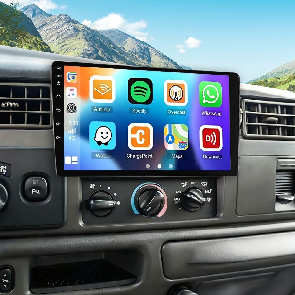 Автомобильная стереосистема с 10,1-дюймовым экраном Android 14 для Ford F-250 F250 Super Duty 1999–2004 гг.