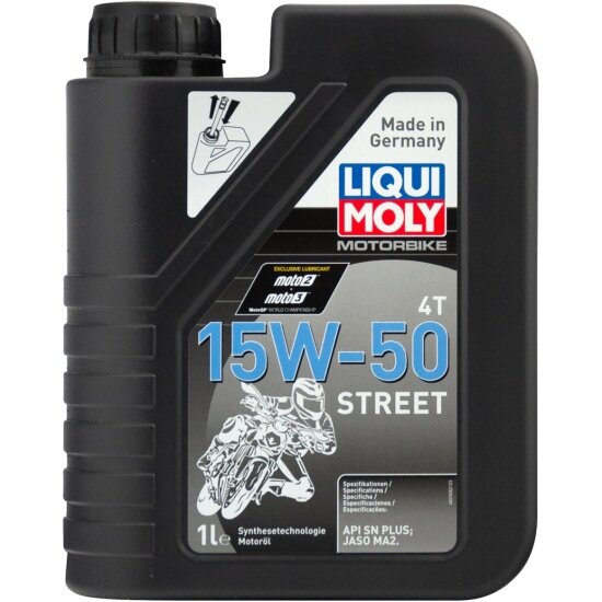 Моторное масло Liqui Moly Motorbike 4T Street 15W-50 HC-синтетическое 1л