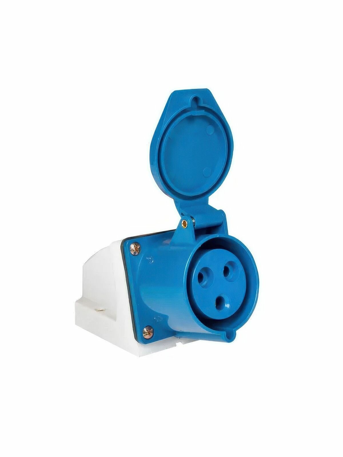 Розетка стационарная силовая EKF ССИ-113 2Р+РЕ+N16А 220В, IP44