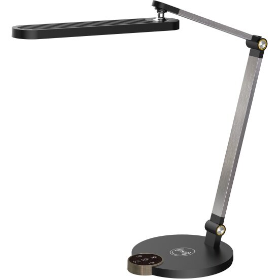 Светильник настольный с беспроводной зарядкой Uniel ULM-D113 18W/3000-6000K/DIM BLACK