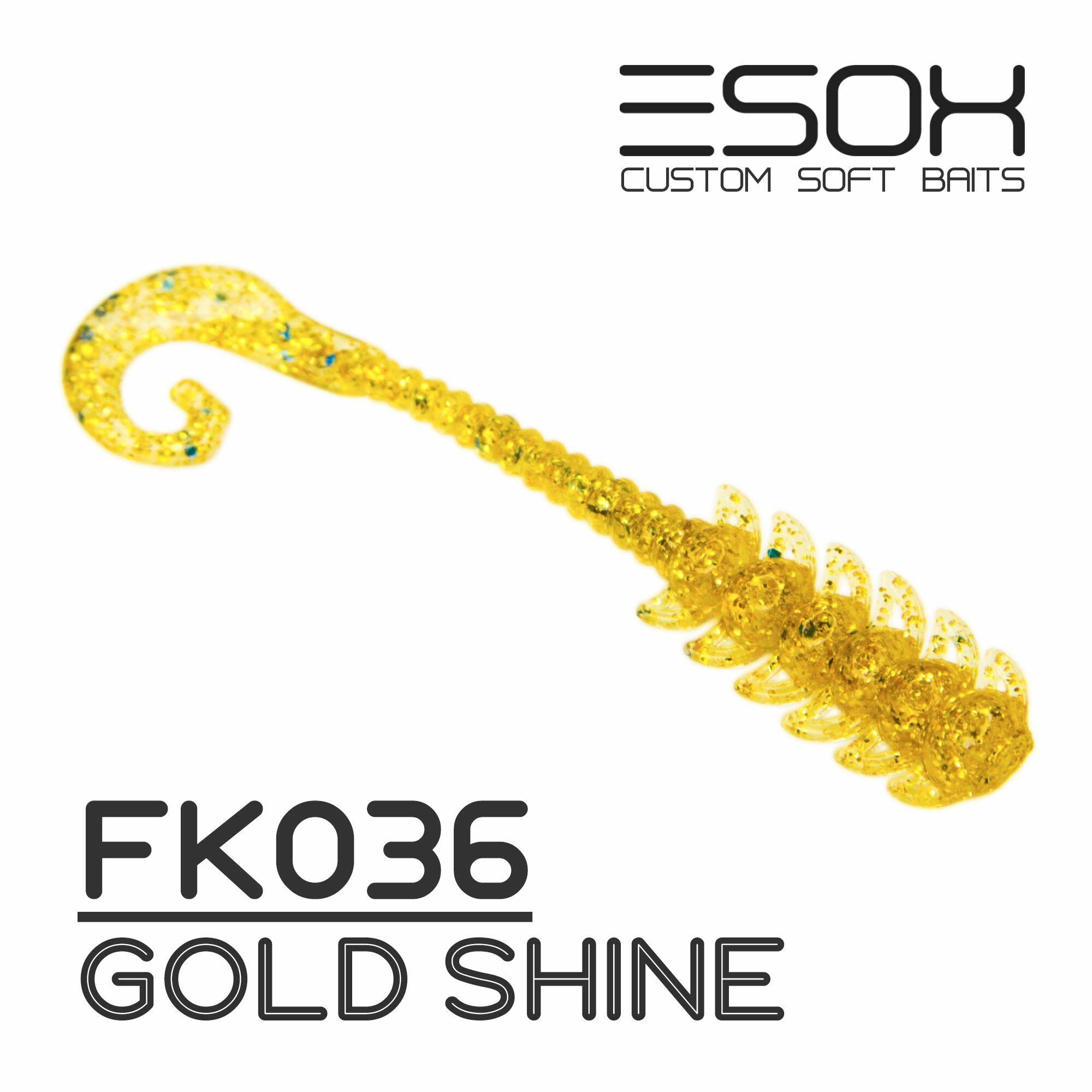 ESOX Fibro Tail 2" (50мм) 10шт. / Мягкая приманка для рыбалки