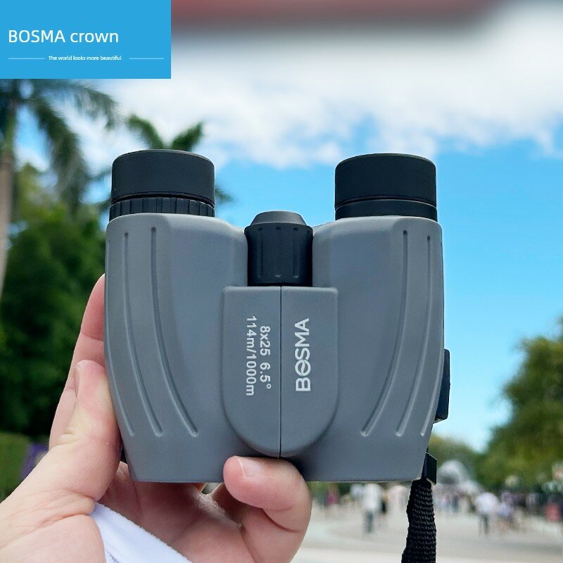 Бинокль BOSMA Gray Sparrow 8X25 с высоким увеличением и HD-качеством для детей, для наблюдений на природе и просмотра