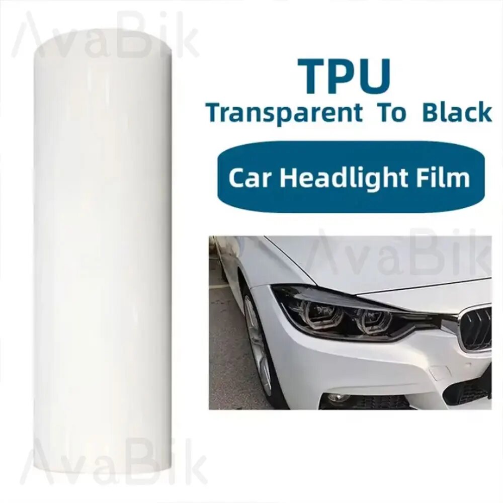 Умная Фотохромная Защитная Пленка TPU PPF Для Фар, Самовосстанавливающаяся, Устойчивая К Царапинам