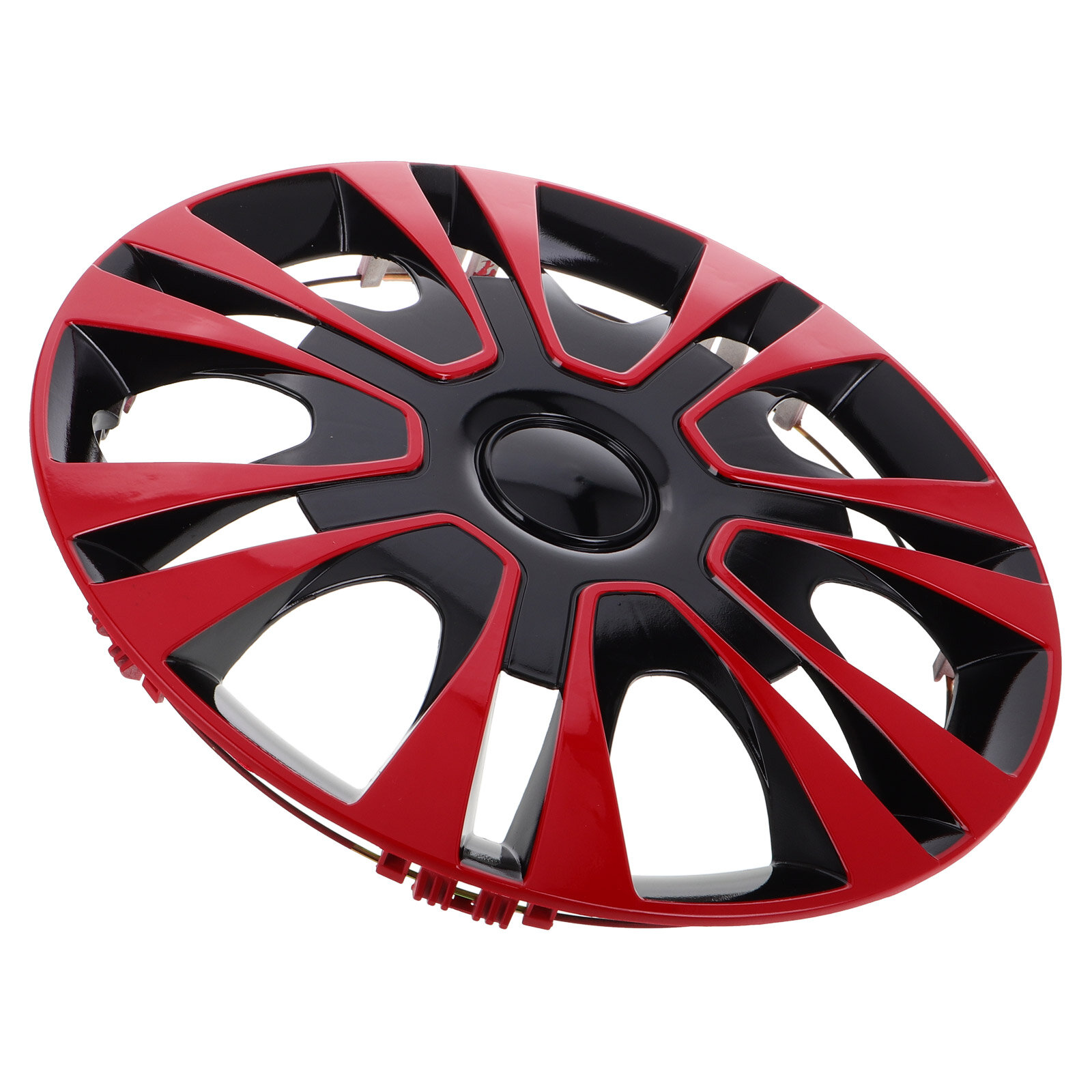 Универсальный колпак для 13-дюймового колеса, колпачок для автомобильной шины, декоративный чехол, колпак для колеса, колпак для стальных дисков (13-дюймовый KY красный, 1 шт.)