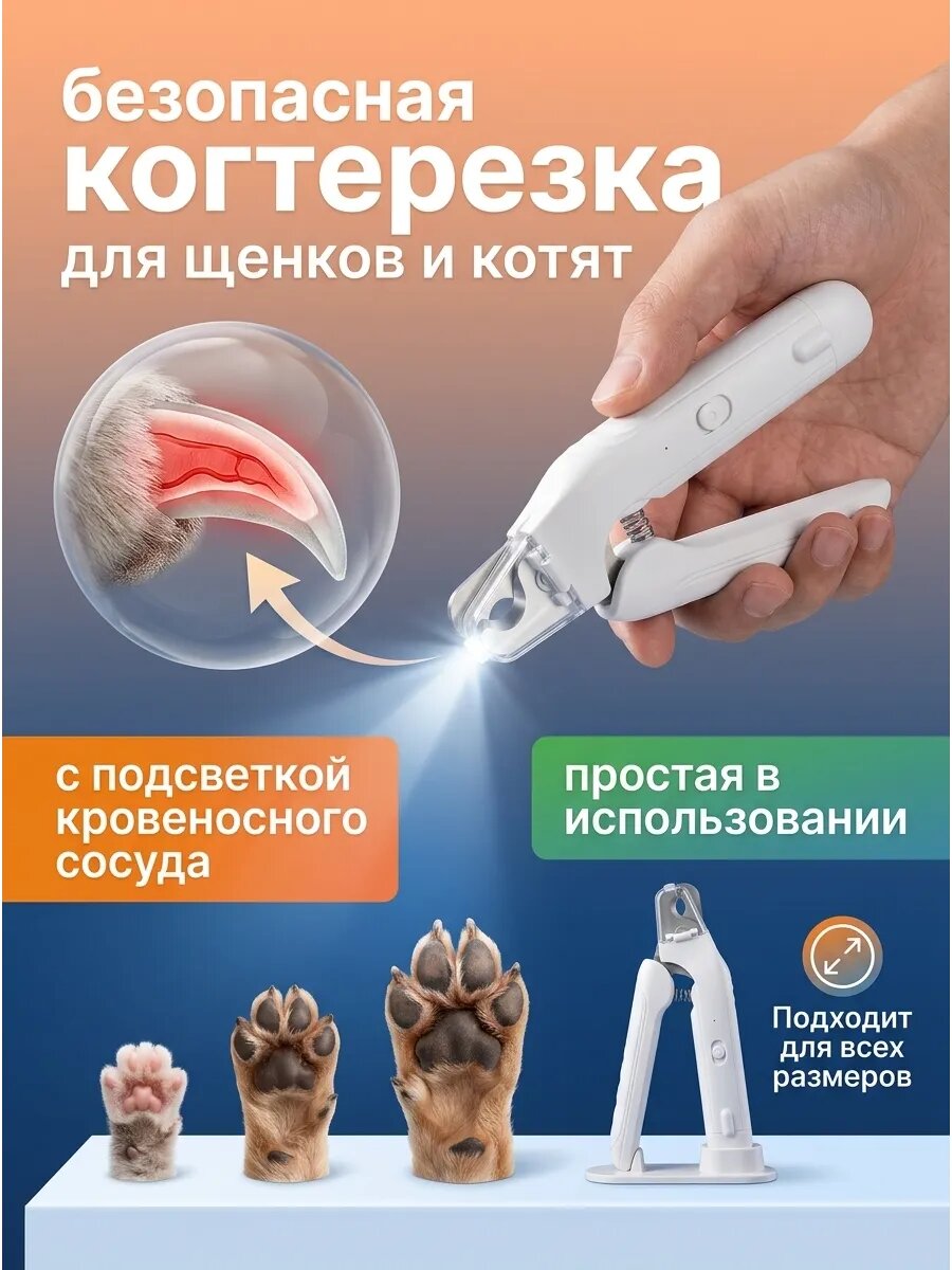 Когтерезка для кошек и собак безопасный