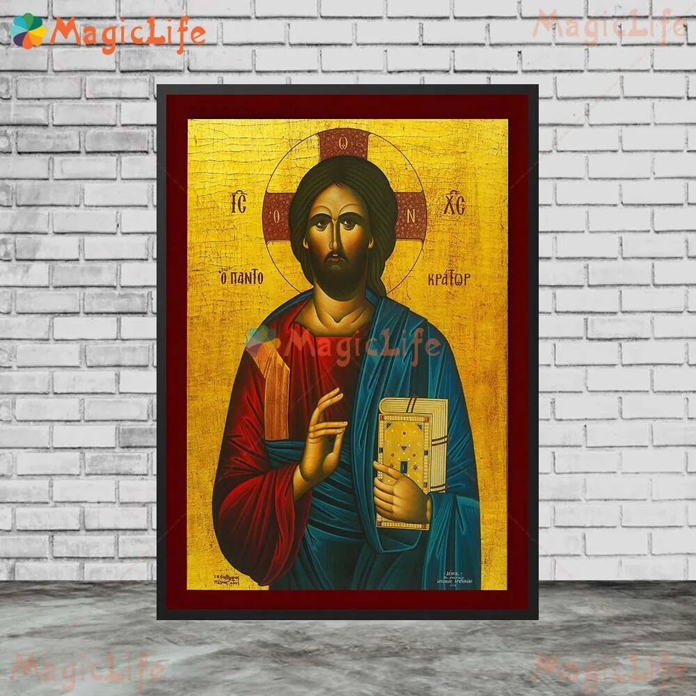 Панно Иисус Христос, 50x70см, цвет H, без рамы