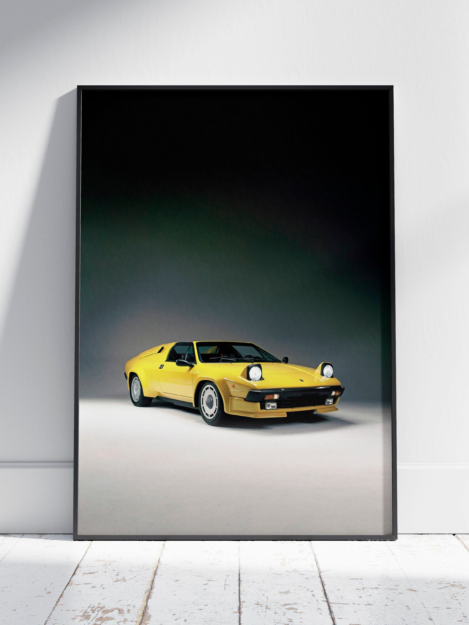 Плакат на стену для интерьера Легенды Авто (Ламборгини Хальпа - Lamborghini Jalpa) - Постер по машине формата A4 (21x30 см)