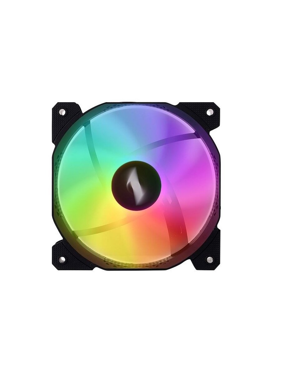 Вентилятор для корпуса 1STPLAYER F7R Black F7R-BK 120mm, 600-1800rpm, 56.34CFM, 36.99dBa, BULK