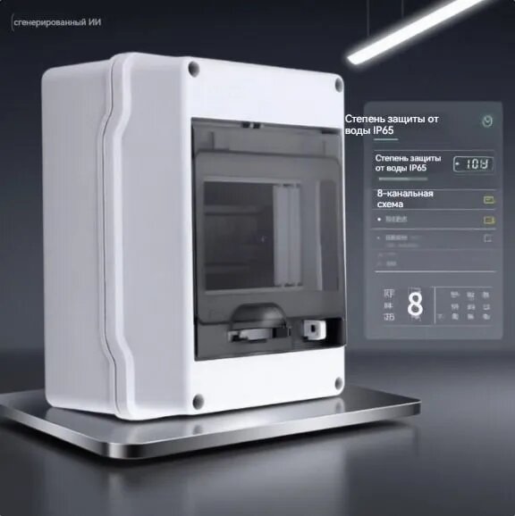 Щиток (бокс) электрический для автоматов на 8 модулей, навесной IP65 GENERICA